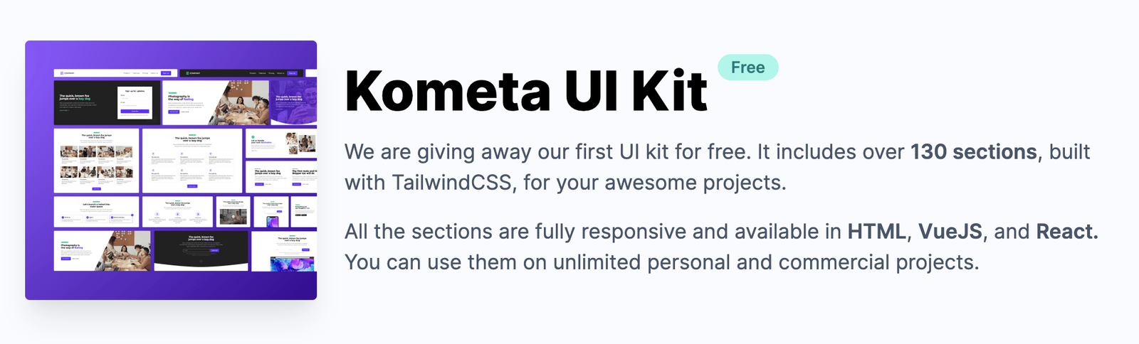 7 Best Free No-JS Tailwind CSS Component Libraries
